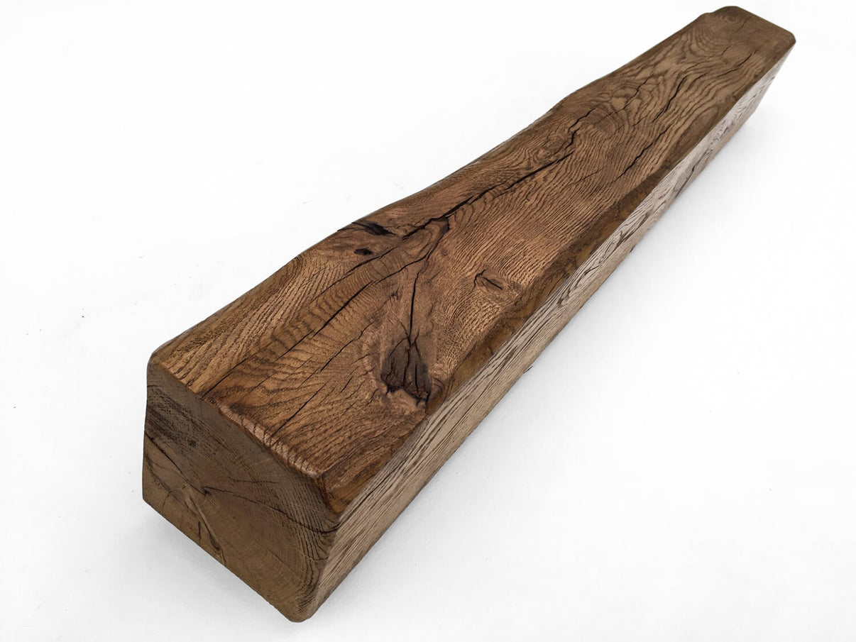 Rustic Oak Beams | Solid Oak Beam | Rustic Oak Fireplace Beams (Aged)