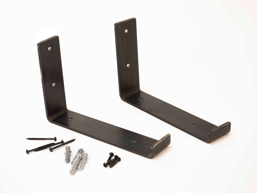 Inverted Metal Brackets - Traditional Beams