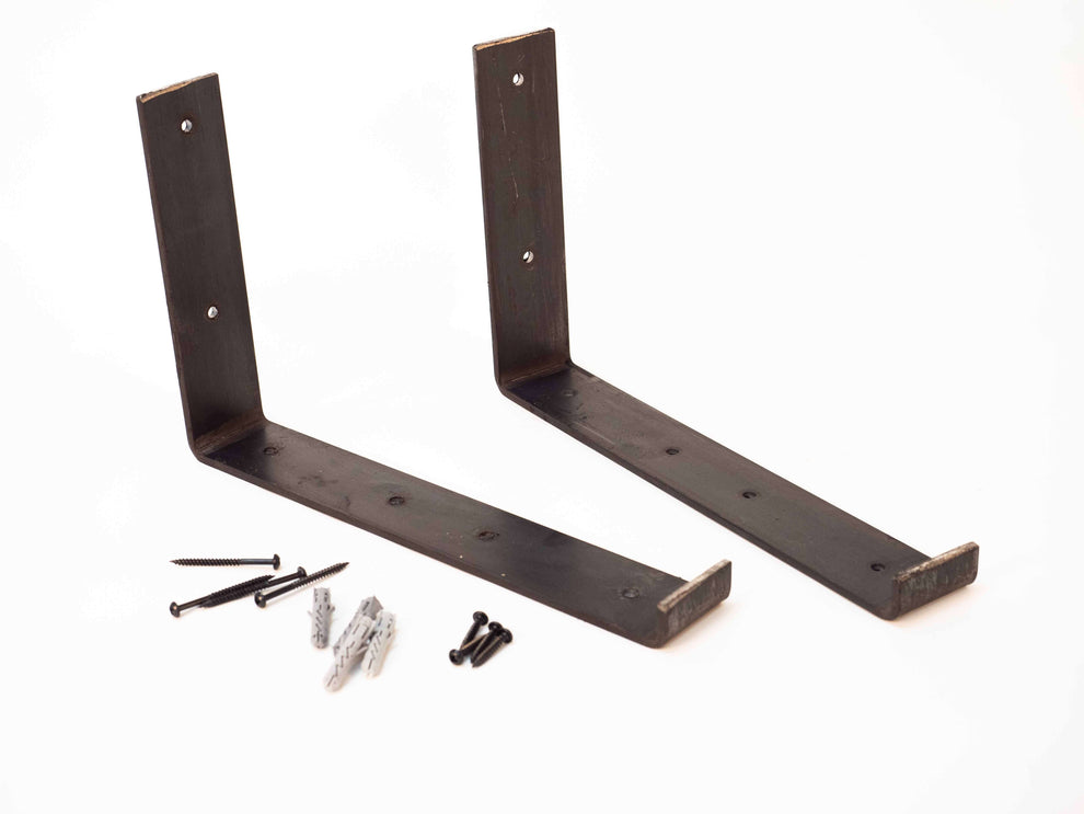 Inverted Metal Brackets - Traditional Beams