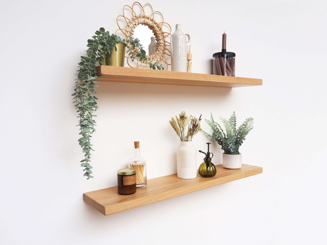 Oak Shelves | Solid Oak Floating Shelves | Oak Floating Shelf